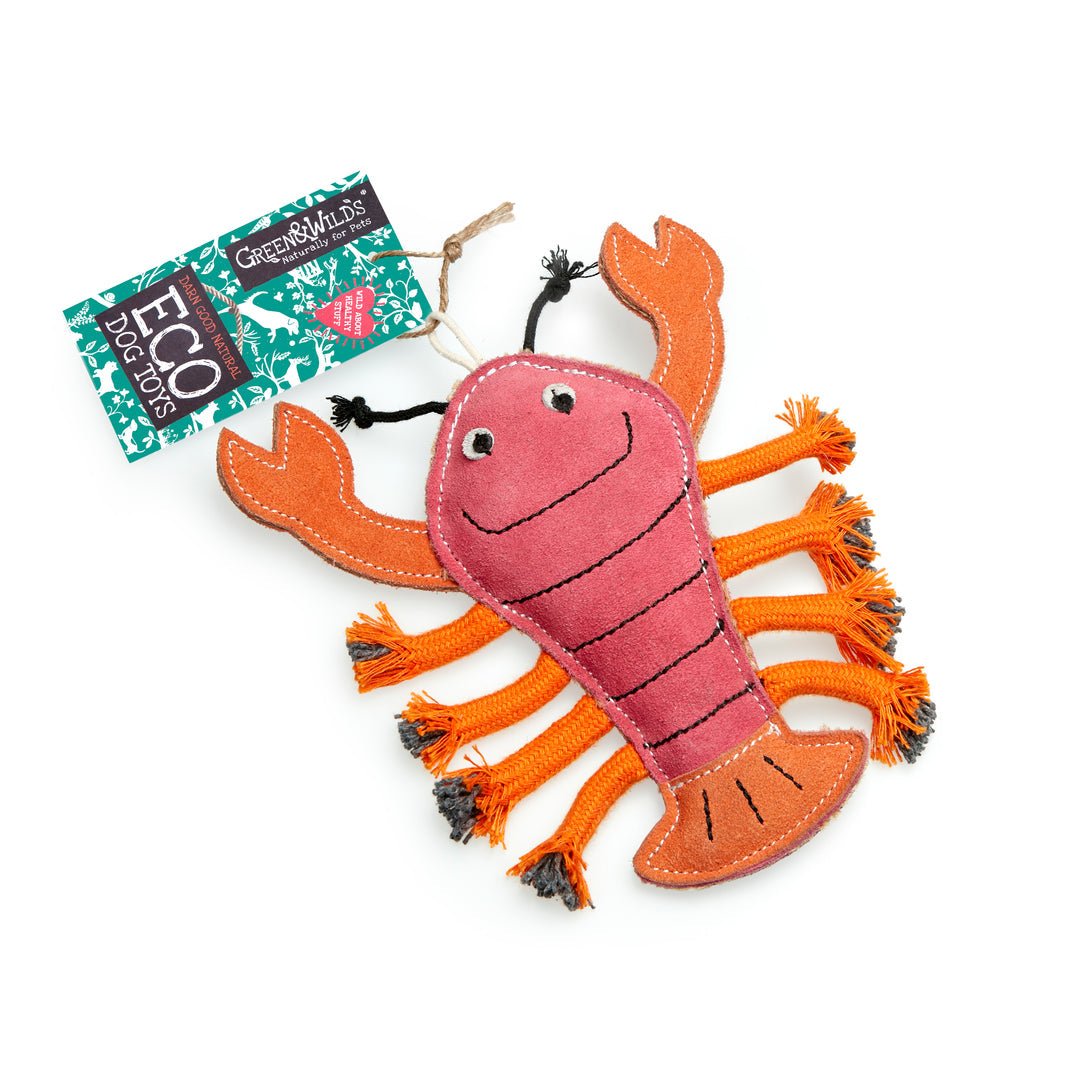 Larry The Lobster Eco Dog Toy
