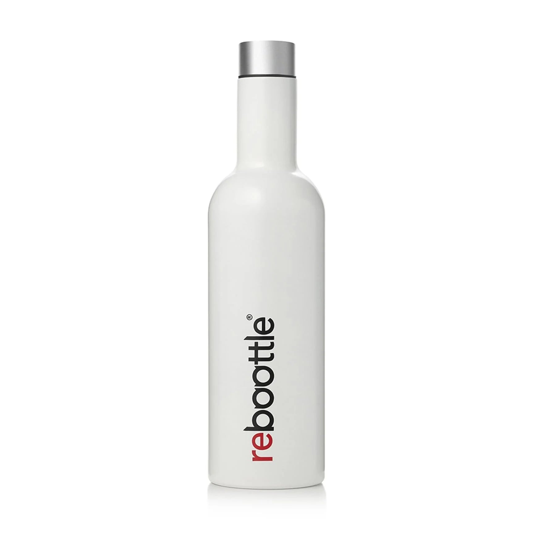 Rebootle Insulated Wine Bottle Flask - White
